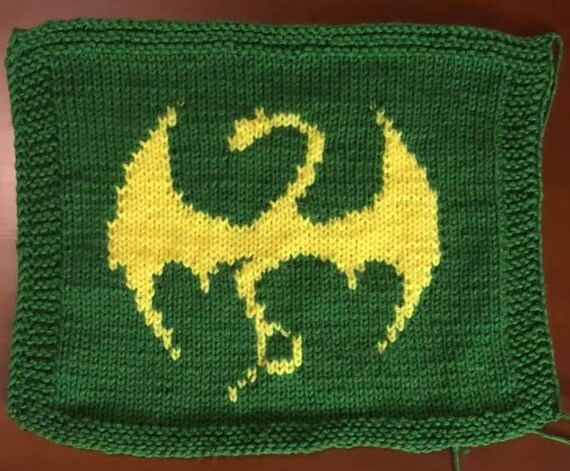 Iron Fist Symbol Knitting Pattern - Etsy