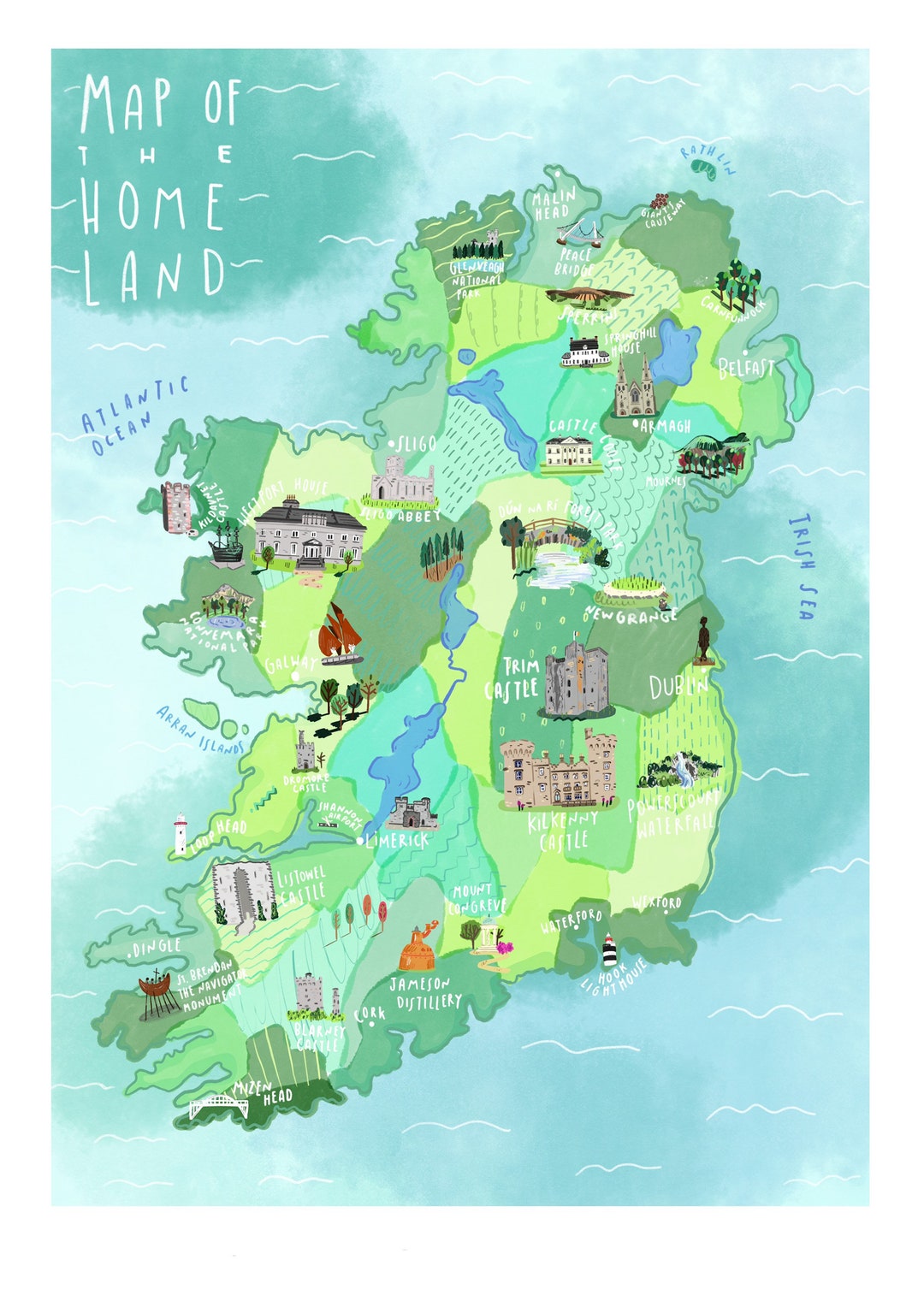 Map of the Homeland - Etsy