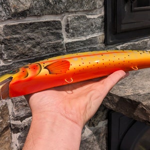 14" (355mm) Wooden Colorado River Cutthroat Trout Jerkbait Fishing Lure ...