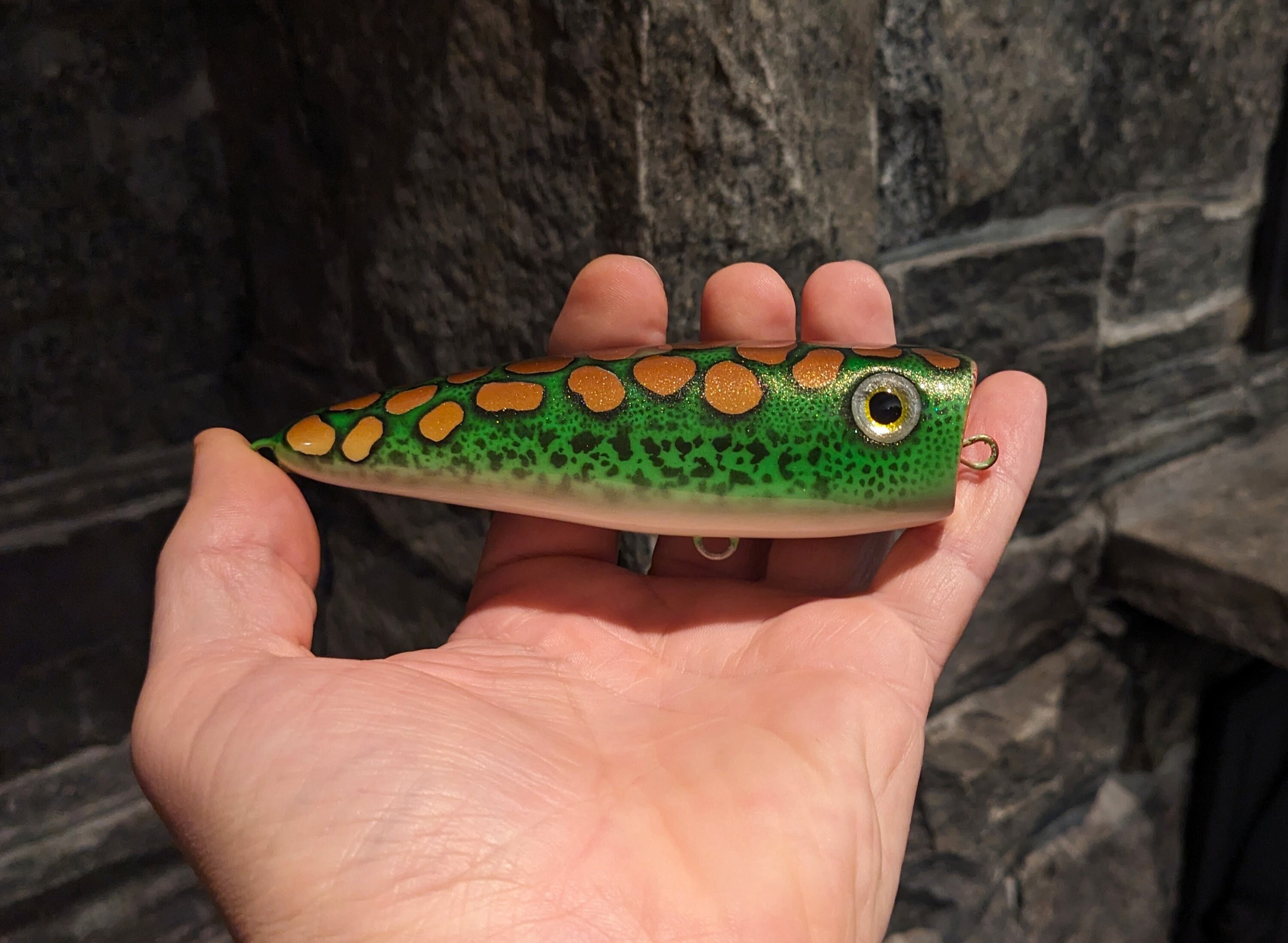 4-3/4 120mm Wooden Topwater Popper Fishing Lure for Pike and Bass - Etsy