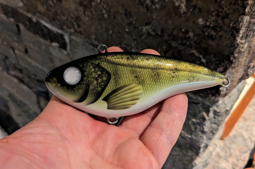 5" Wooden Lipless Fishing Lure for Musky, Pike and Hungry Bass - Etsy