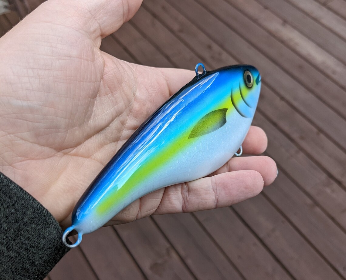 6-1/4 Wooden Lipless Fishing Lure for Musky and Pike - Etsy