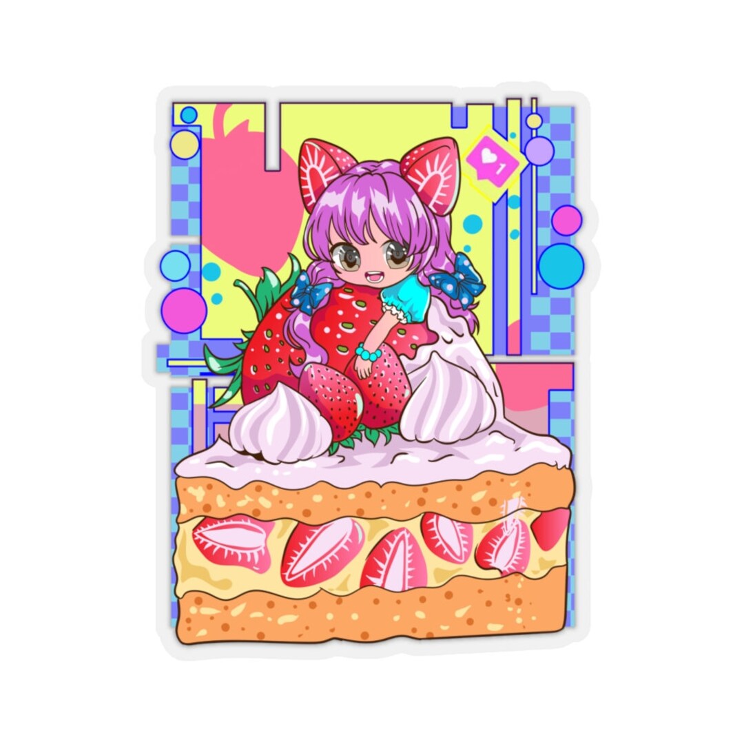 Cute Chibi Sticker, Chibbi Anime Decal Chibi Japanese Stickers ...