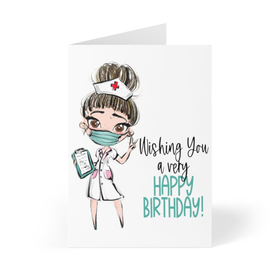 Nurse Birthday Card, Birthday Card Women, Nurse Birthday Card, Wife Co ...