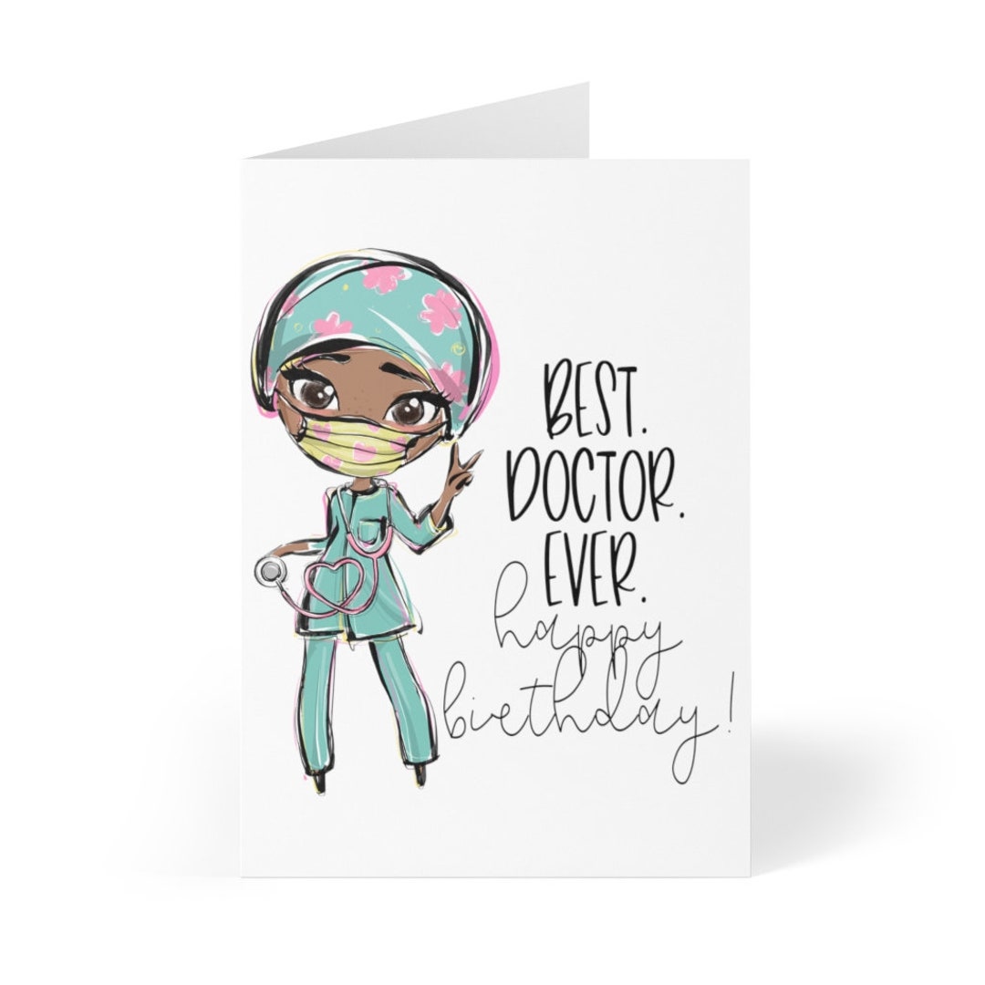 Best Doctor Ever, Doctor Birthday Card,happy Birthday Card for Women ...