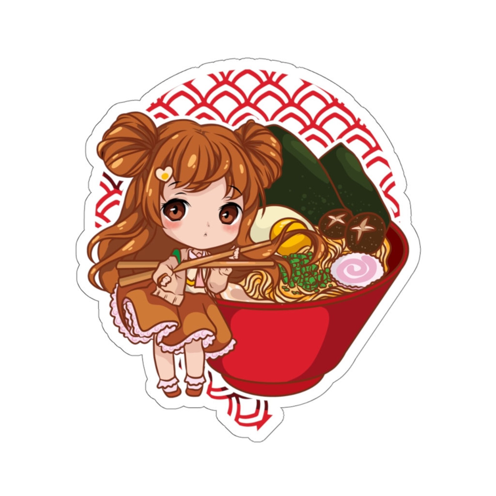Ramen Chibi Sticker Cute Chibbi Anime Decal Chibi Japanese | Etsy