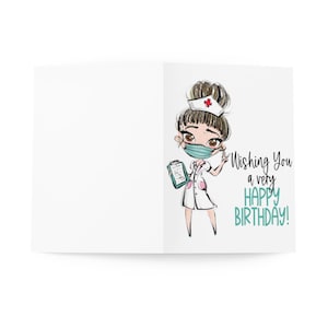 Nurse Birthday Card, Birthday Card Women, Nurse Birthday Card, Wife Co ...