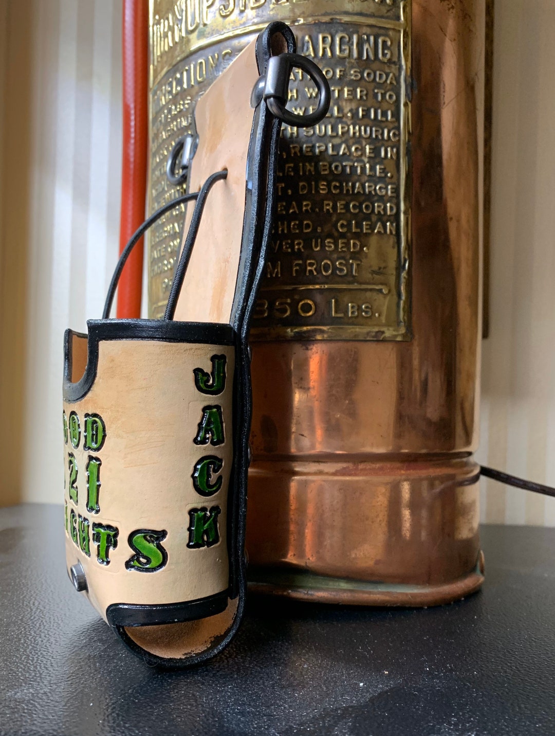 Custom Made Firefighter Leather Radio Holder. Many Colors Available ...