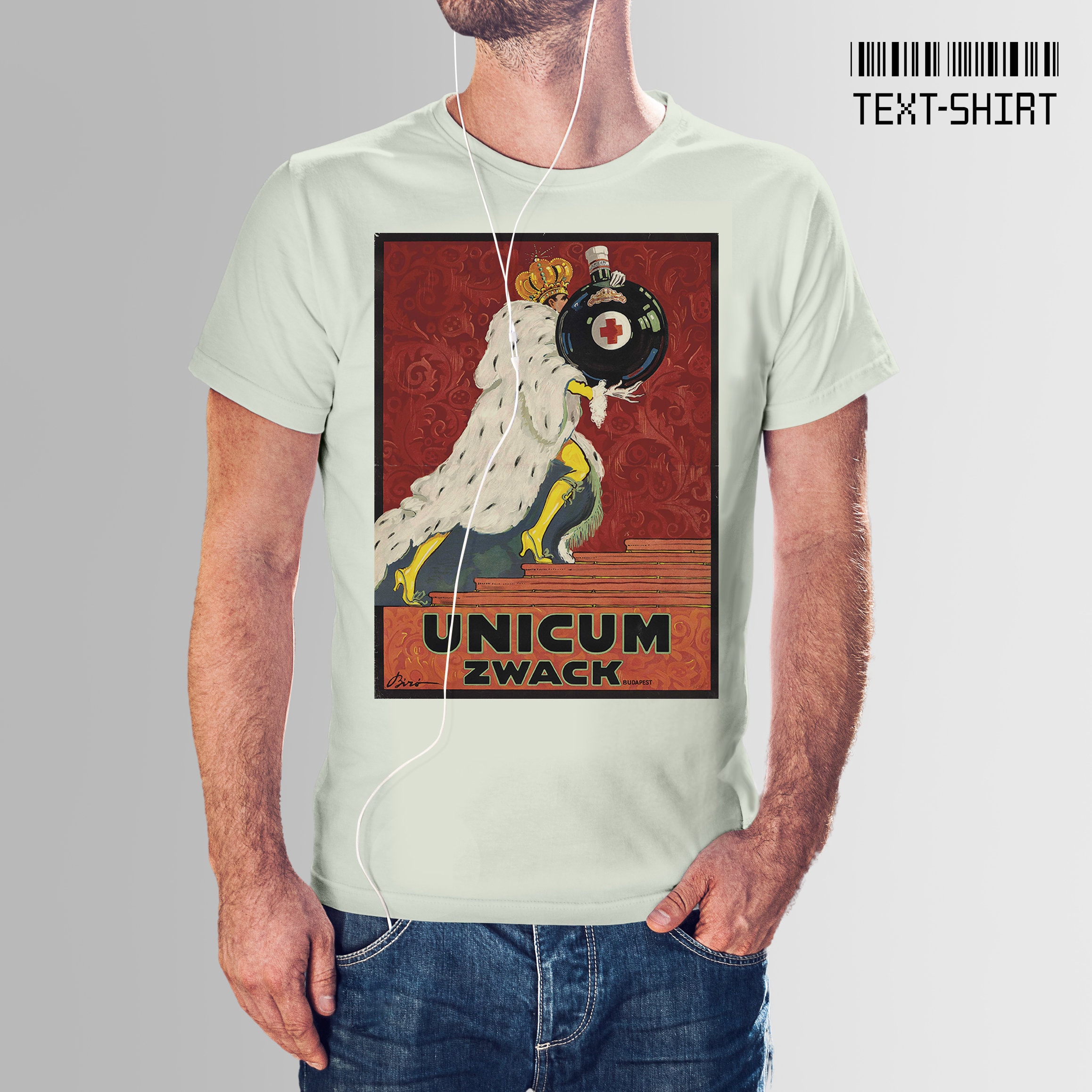 Unicum Queen T-shirt for Women and Men / Retro Poster, Famous Hungarian ...