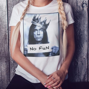 Iggy Pop - No Fun T-shirt / for Women, for Men, Unique, Handmade ...