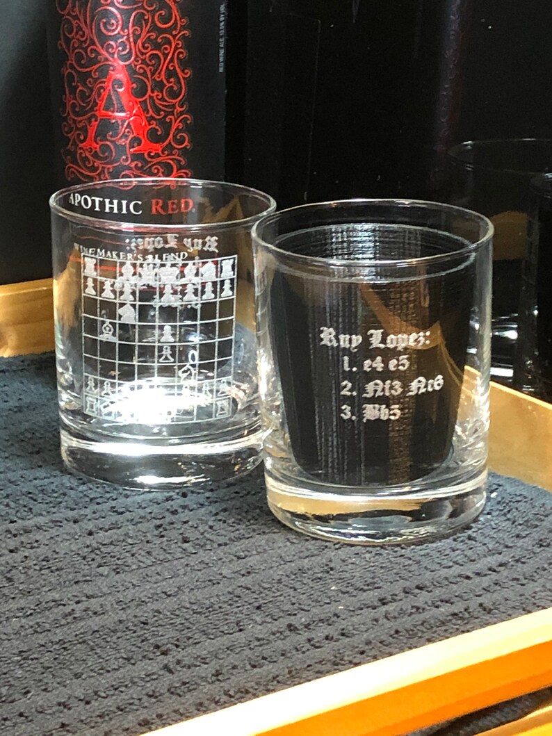 Chess Glasses Chess Openings Ruy Lopez Chess Gift | Etsy