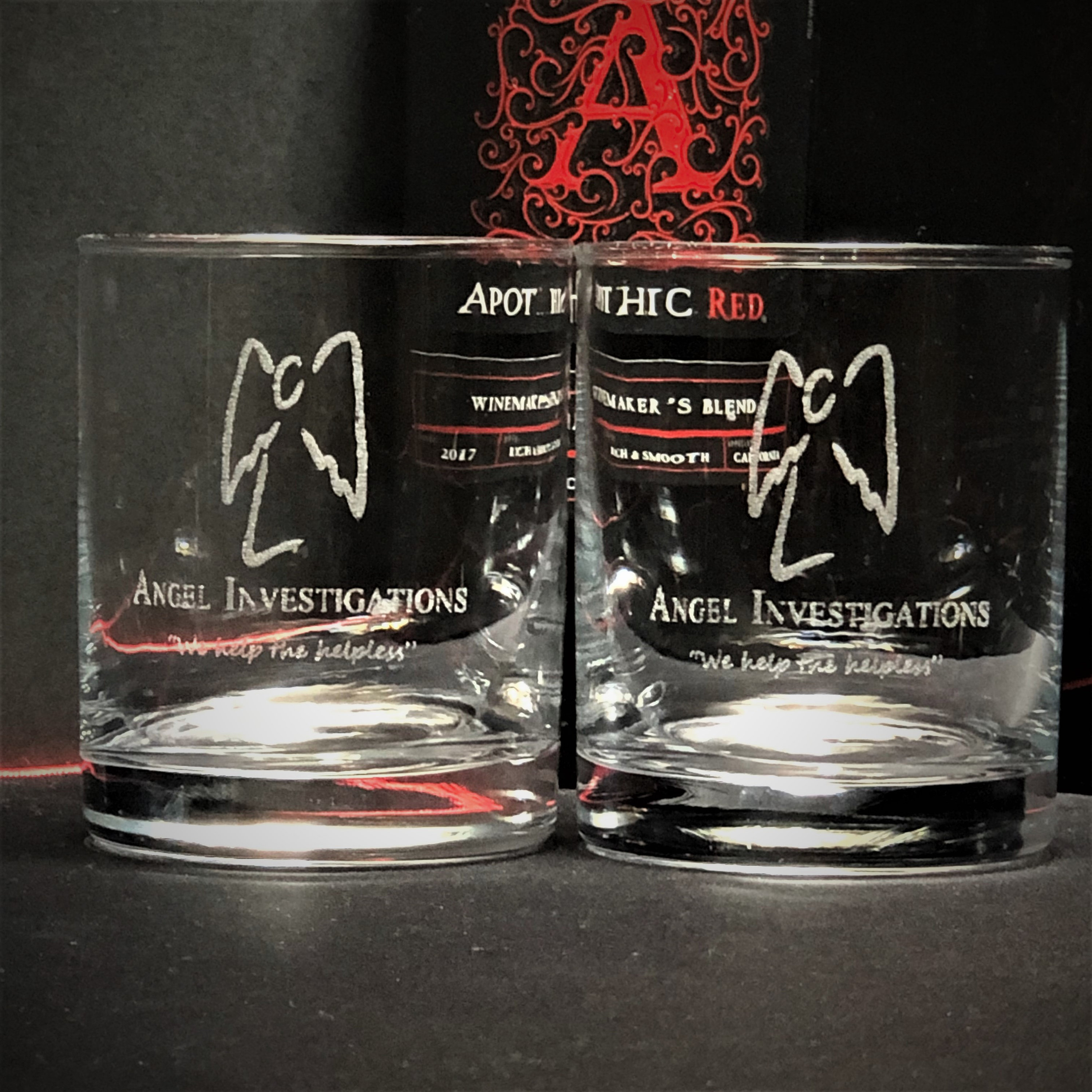 Angel Investigations Rocks Glasses Buffy the Vampire Slayer | Etsy