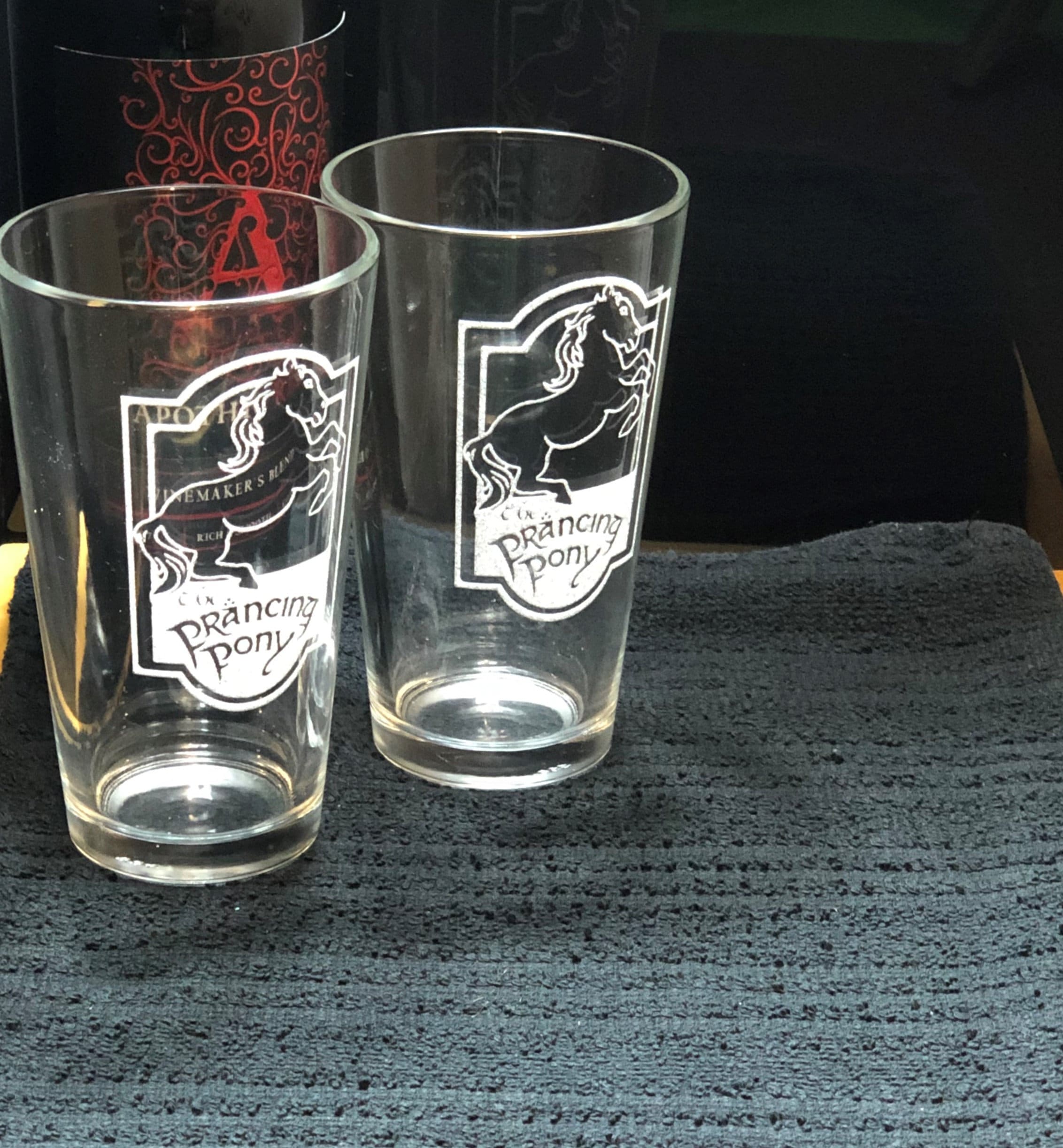 The Prancing Pony Pub Pint Glasses Cooler Glasses LOTR Gift - Etsy