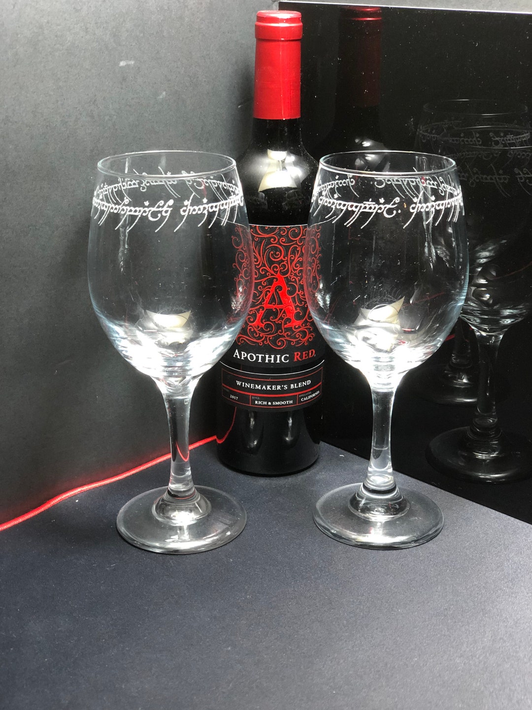 One Ring Elvish Glasses LOTR Gift Rings Wedding Rings Art Rings Gift ...