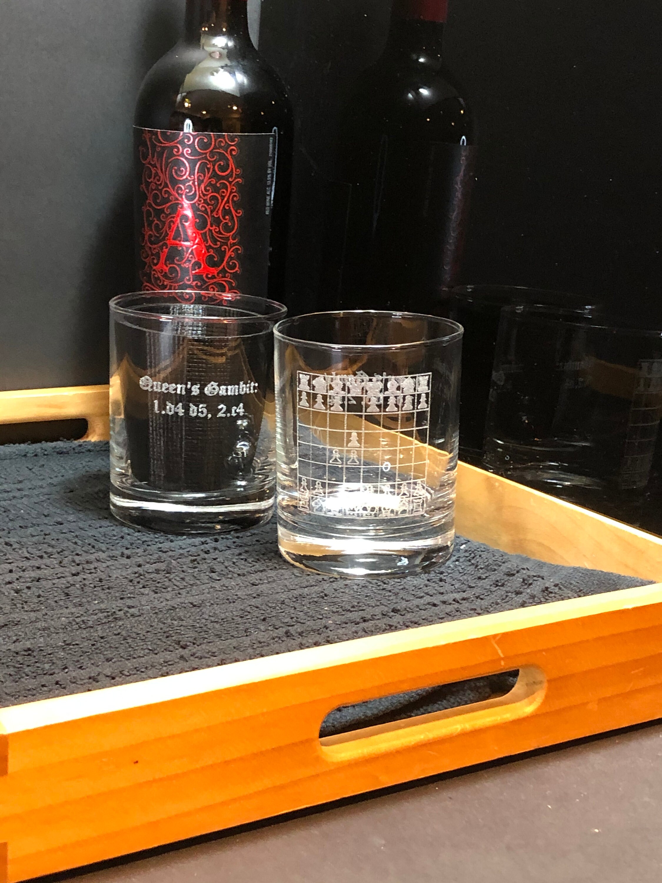 Chess Glasses Chess Openings Queens Gambit Chess Gift | Etsy