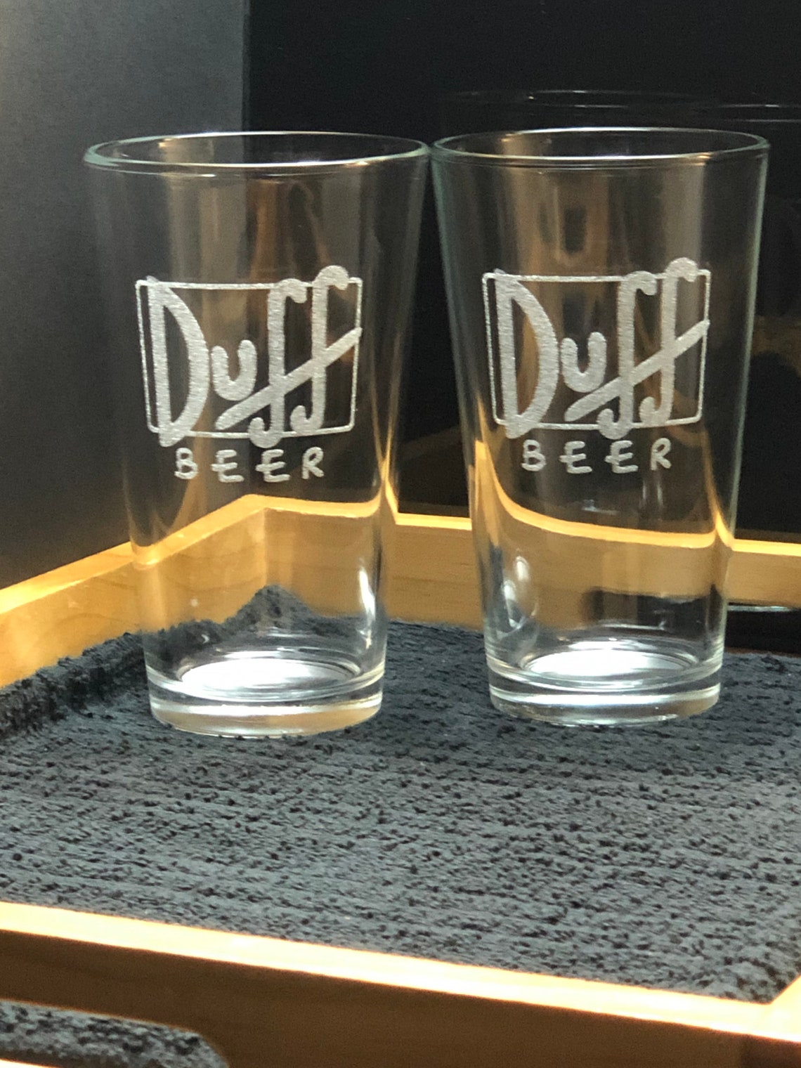 Simpson's Duff Beer Pub Glasses Simpsons Pint Glasses | Etsy