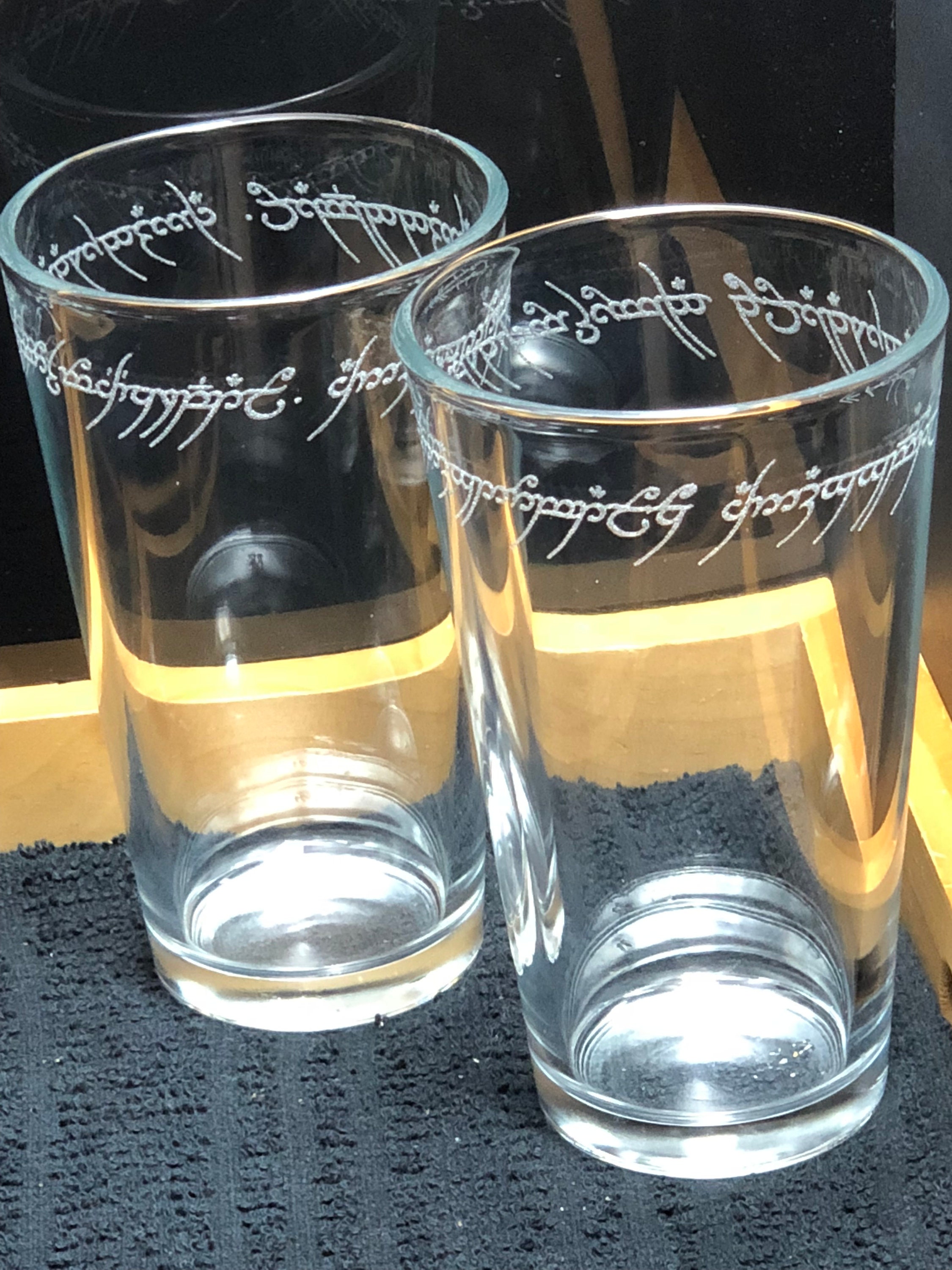 One Ring Elvish Glasses Fantasy Gift Rings Wedding Glasses | Etsy