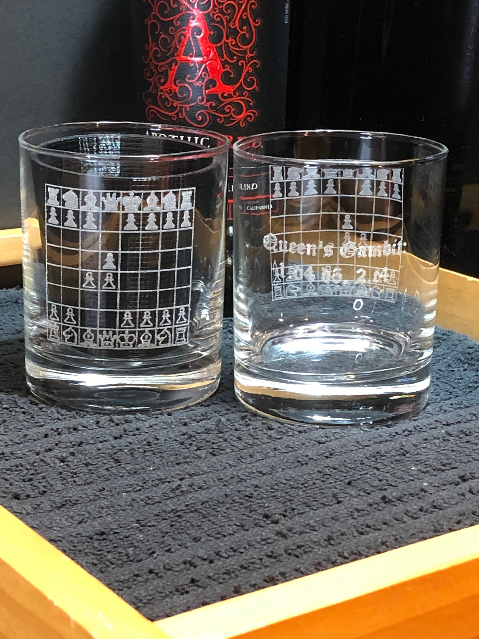 Chess Glasses Chess Openings Queens Gambit Chess Gift | Etsy