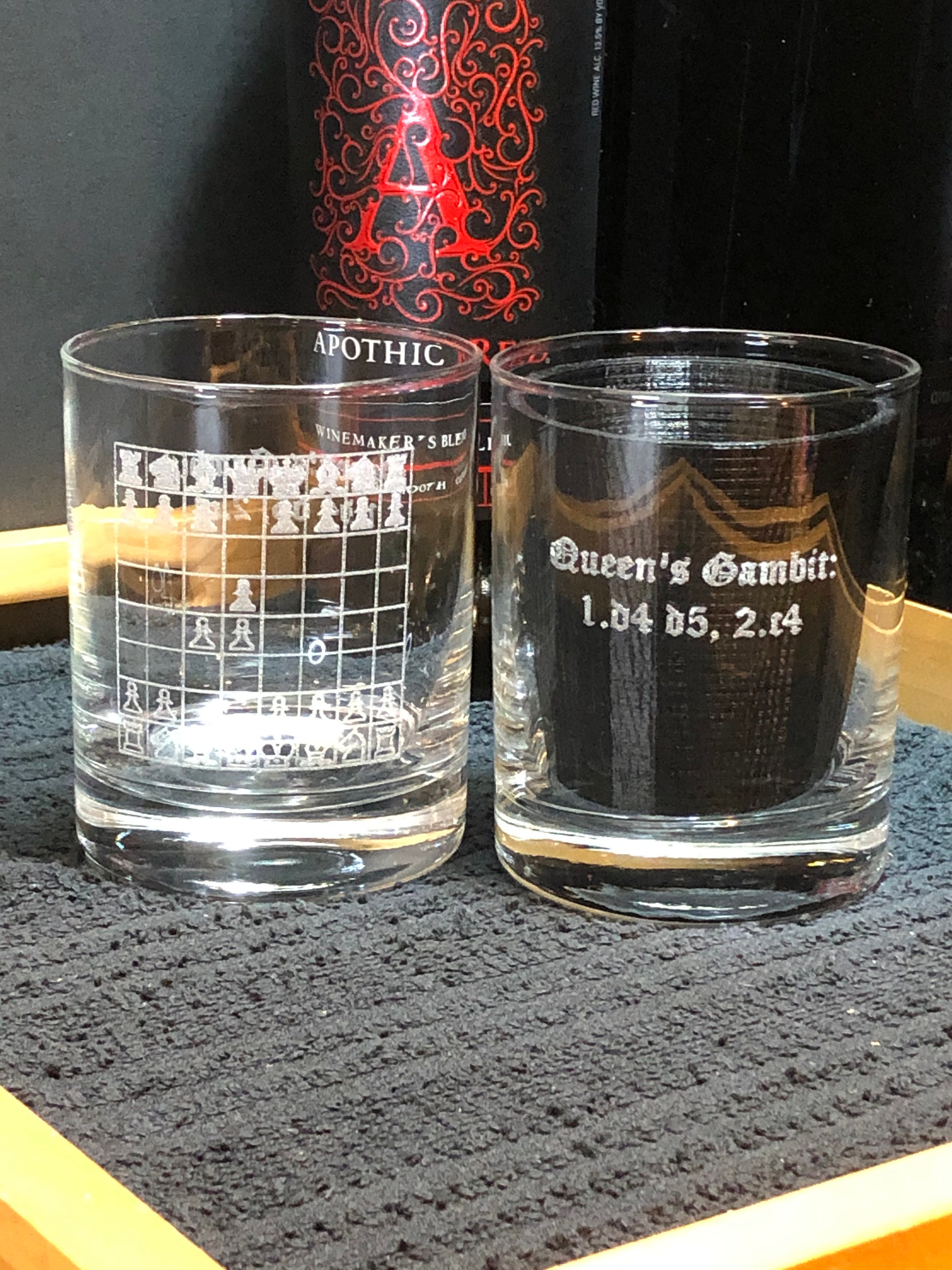 Chess Glasses Chess Openings Queens Gambit Chess Gift | Etsy