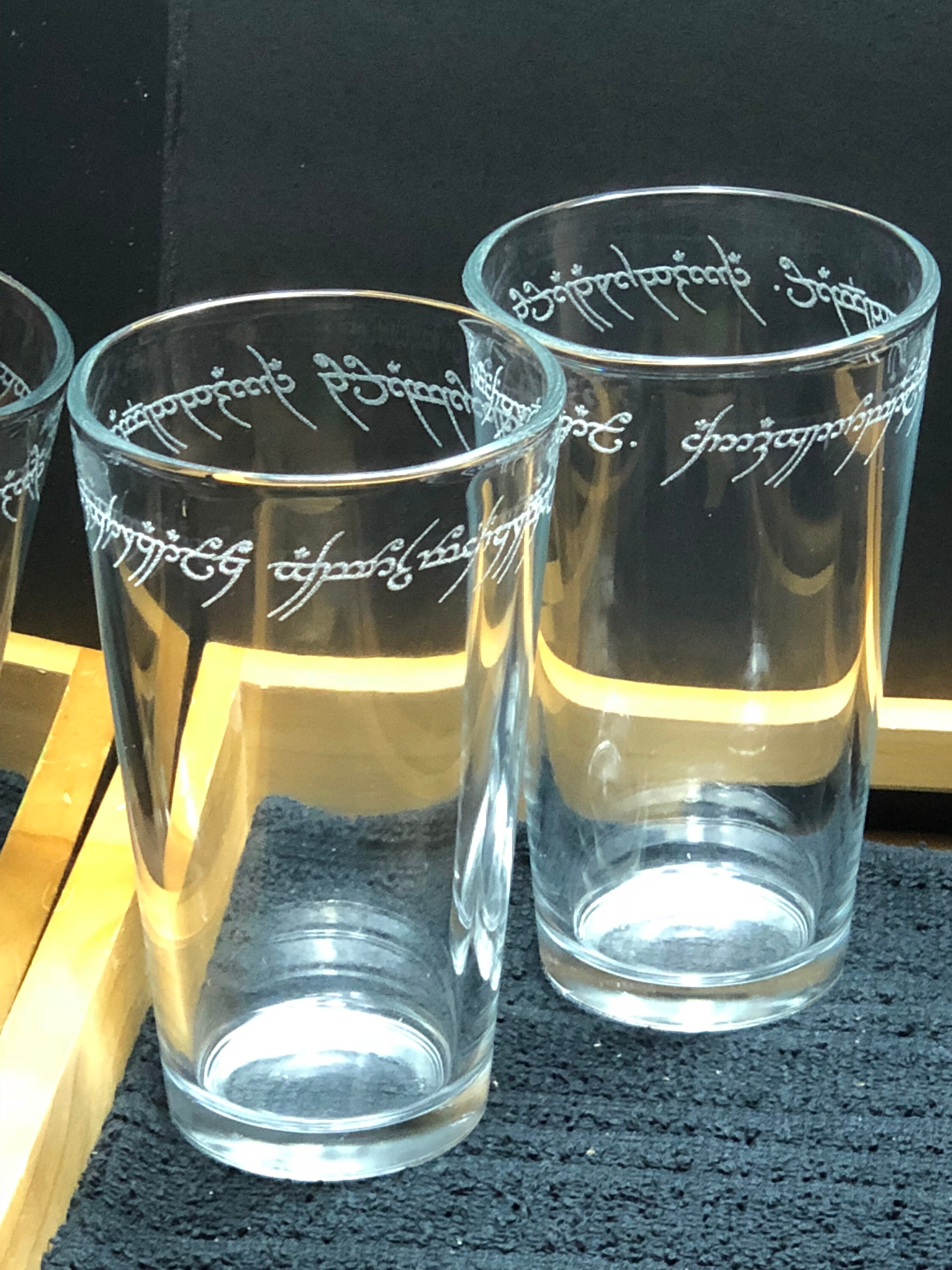 One Ring Elvish Glasses Fantasy Gift Rings Wedding Glasses | Etsy