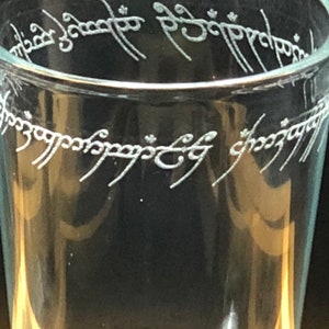One Ring, Elvish Glasses, Fantasy Gift, Rings Wedding Glasses, Pint ...