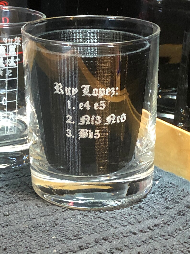 Chess Glasses Chess Openings Ruy Lopez Chess Gift | Etsy