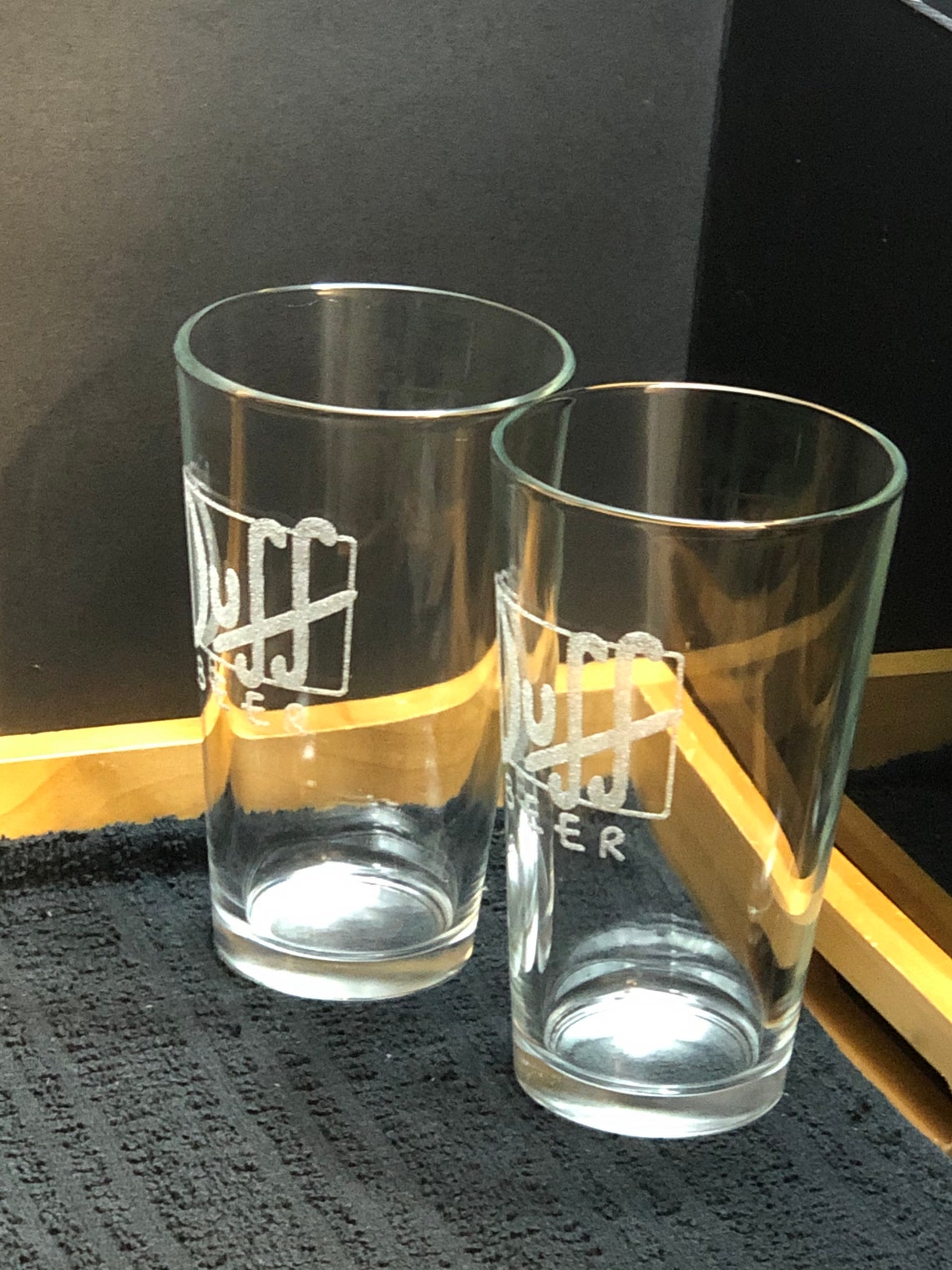 Simpson's Duff Beer Pub Glasses Simpsons Pint Glasses | Etsy
