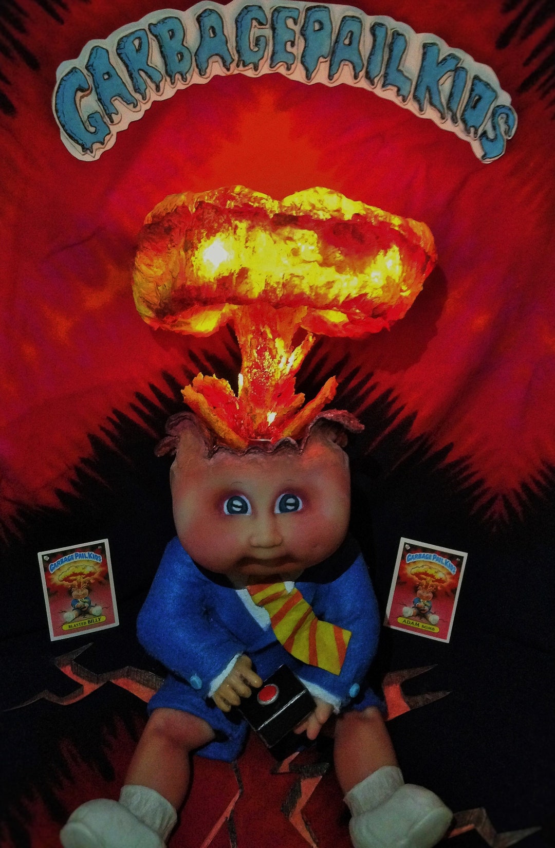 OOAK Garbage Pail Kid, Adam Bomb (please Take Note, All Models Will Be ...
