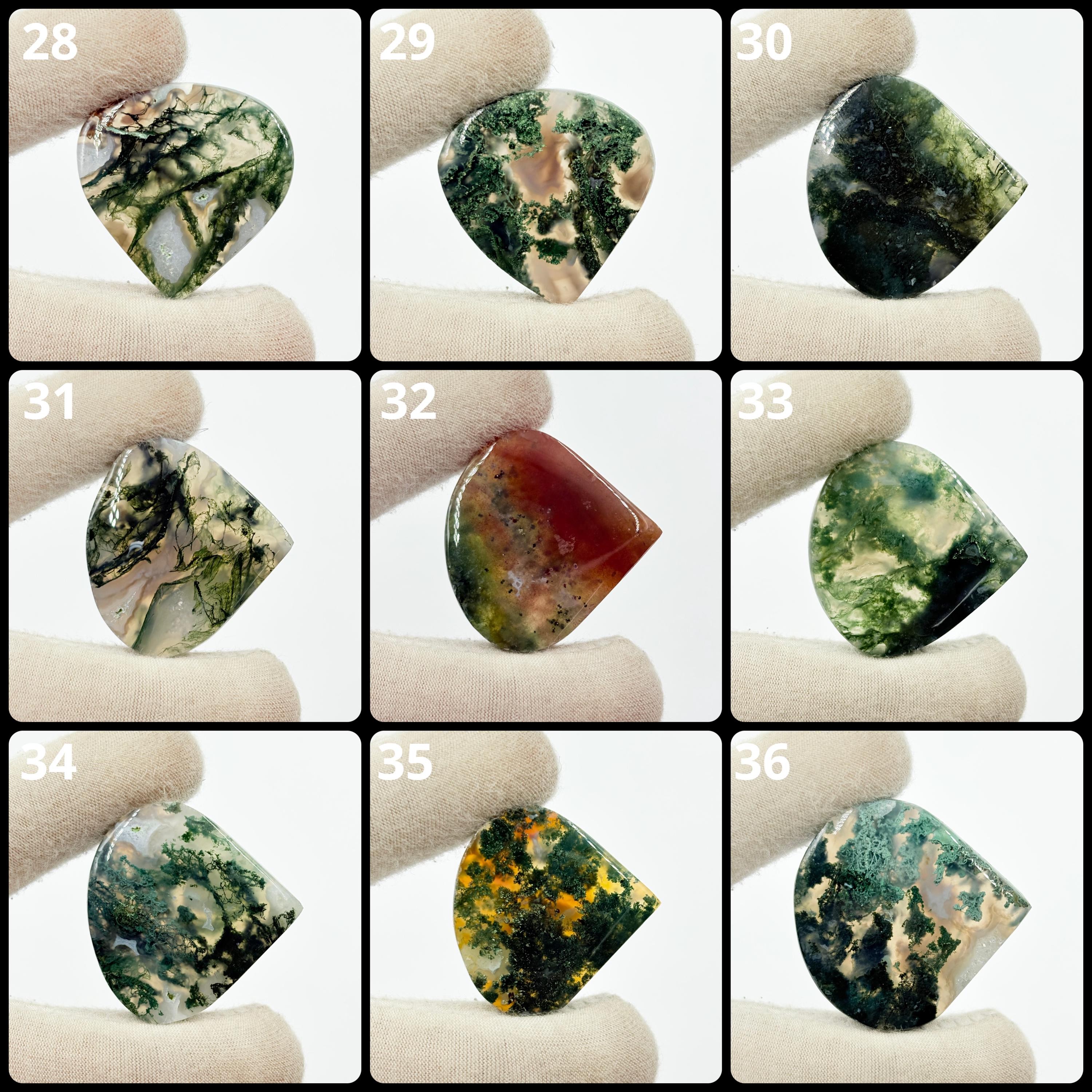 Polished Natural Gemstone Cabochons: Designer Collector Mix - Etsy