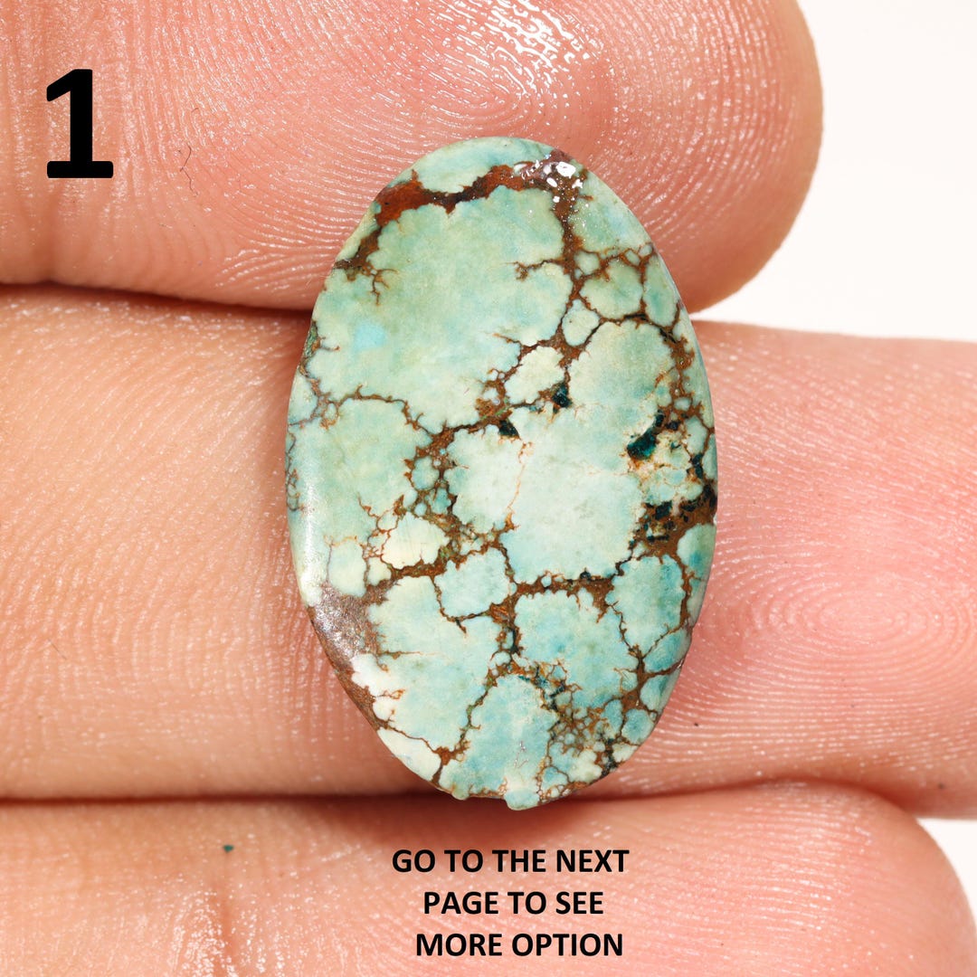 Natural Turquoise Cabochon Loose Gemstone - Jewellery Making Gemstone ...