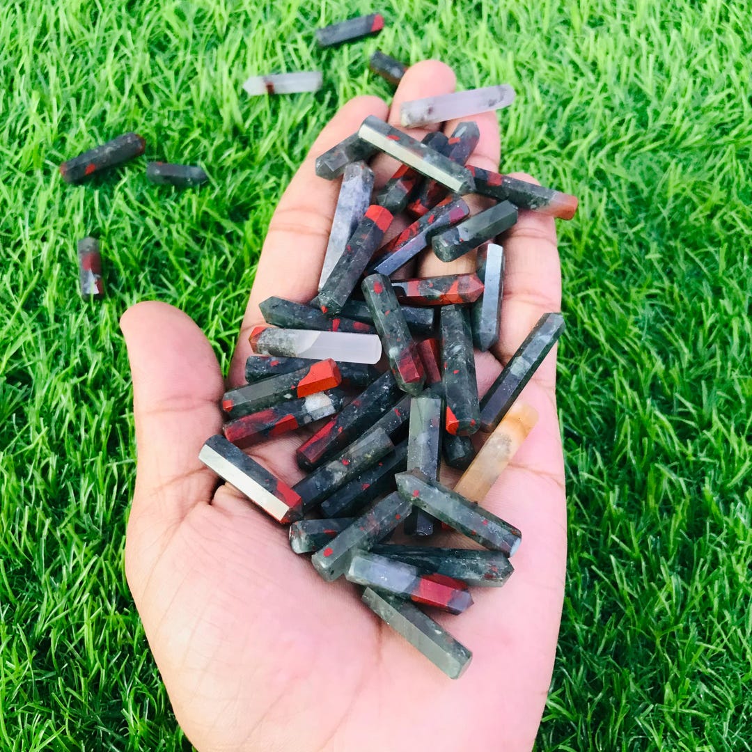 African Bloodstone Mini Tower: Polished Loose Gemstone (1-2" Inch) - Etsy