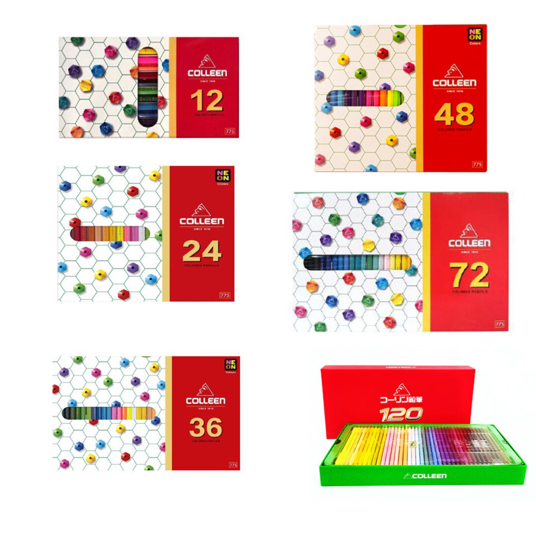 Colleen Colour Pencil 12 , 24, 36, 72,120 Pencil Full Size Single Ended ...