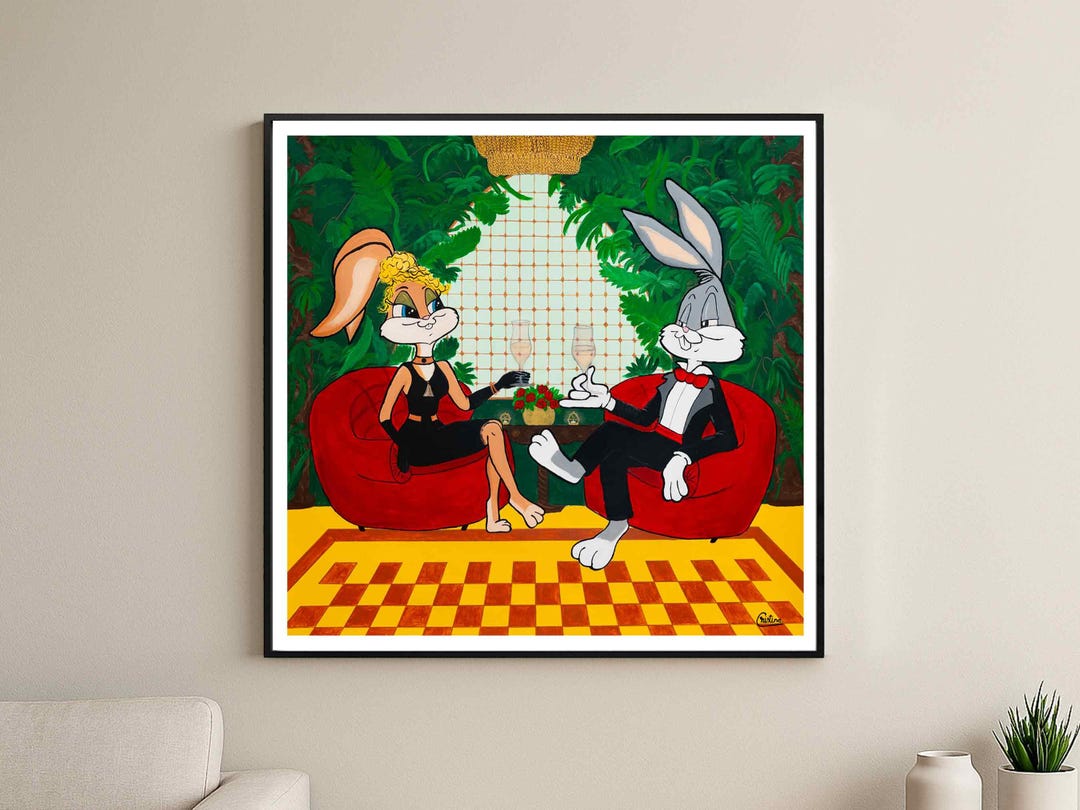 Bugs Bunny & Lola Pop Art Print: Romantic Giclée Fine Art - Etsy