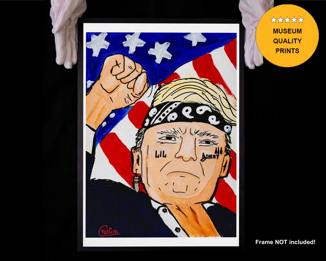 Donald Trump ''Fight'' Fine Art Impressão giclée da minha pintura Pop ...