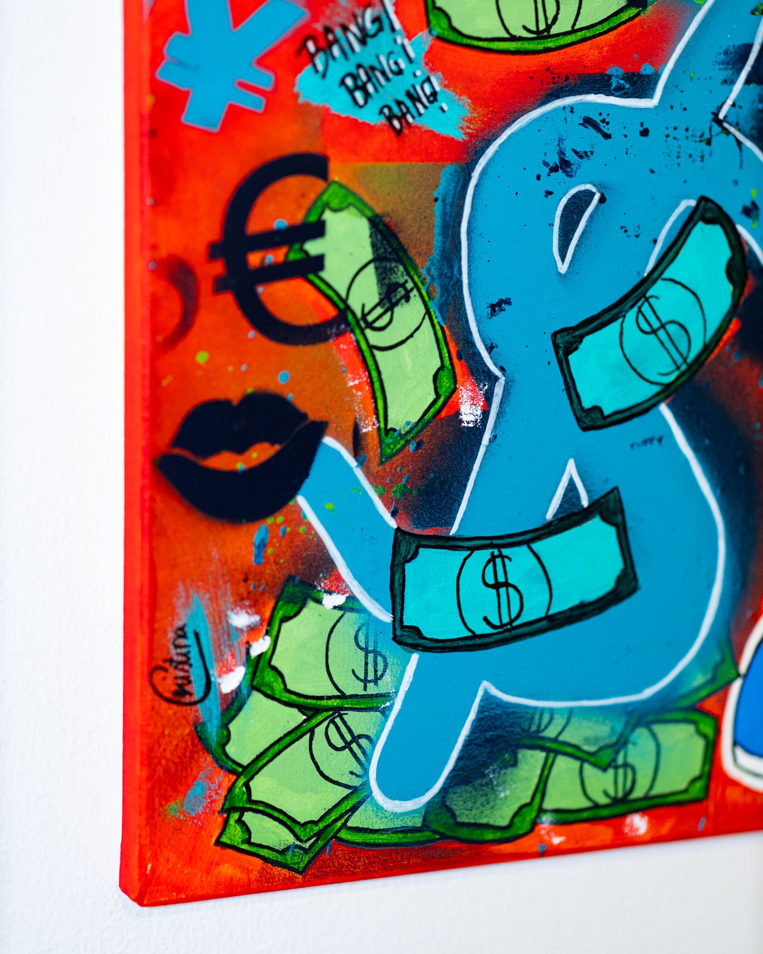 Bart Simpson Original Acrylic Pop Art Painting, Stretched Canvas on ...