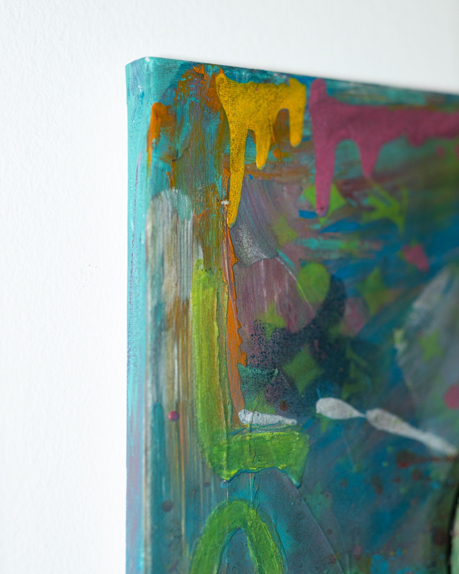 Mickey Mouse abstracto Pintura original acrílica Pop Art, lienzo ...