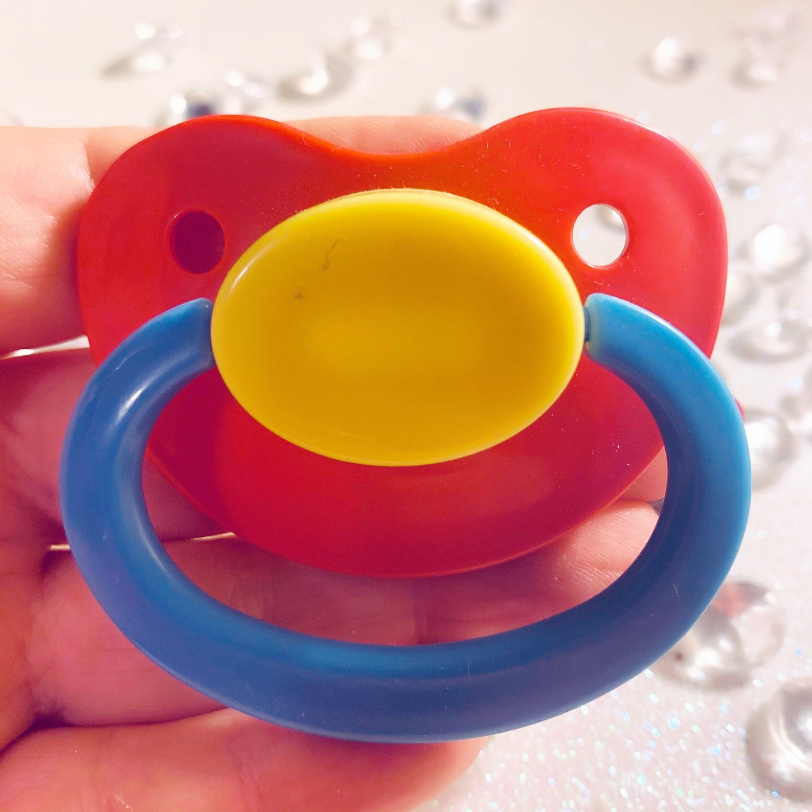 Red Yellow Blue Adult Pacifier | Etsy