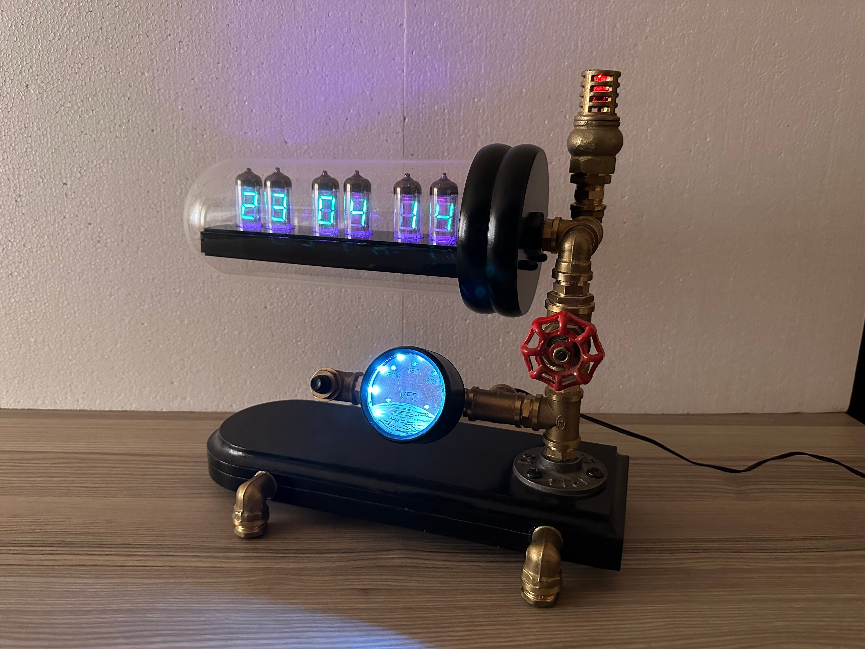 Unique Dome Glass VFD Tube Clock - Etsy