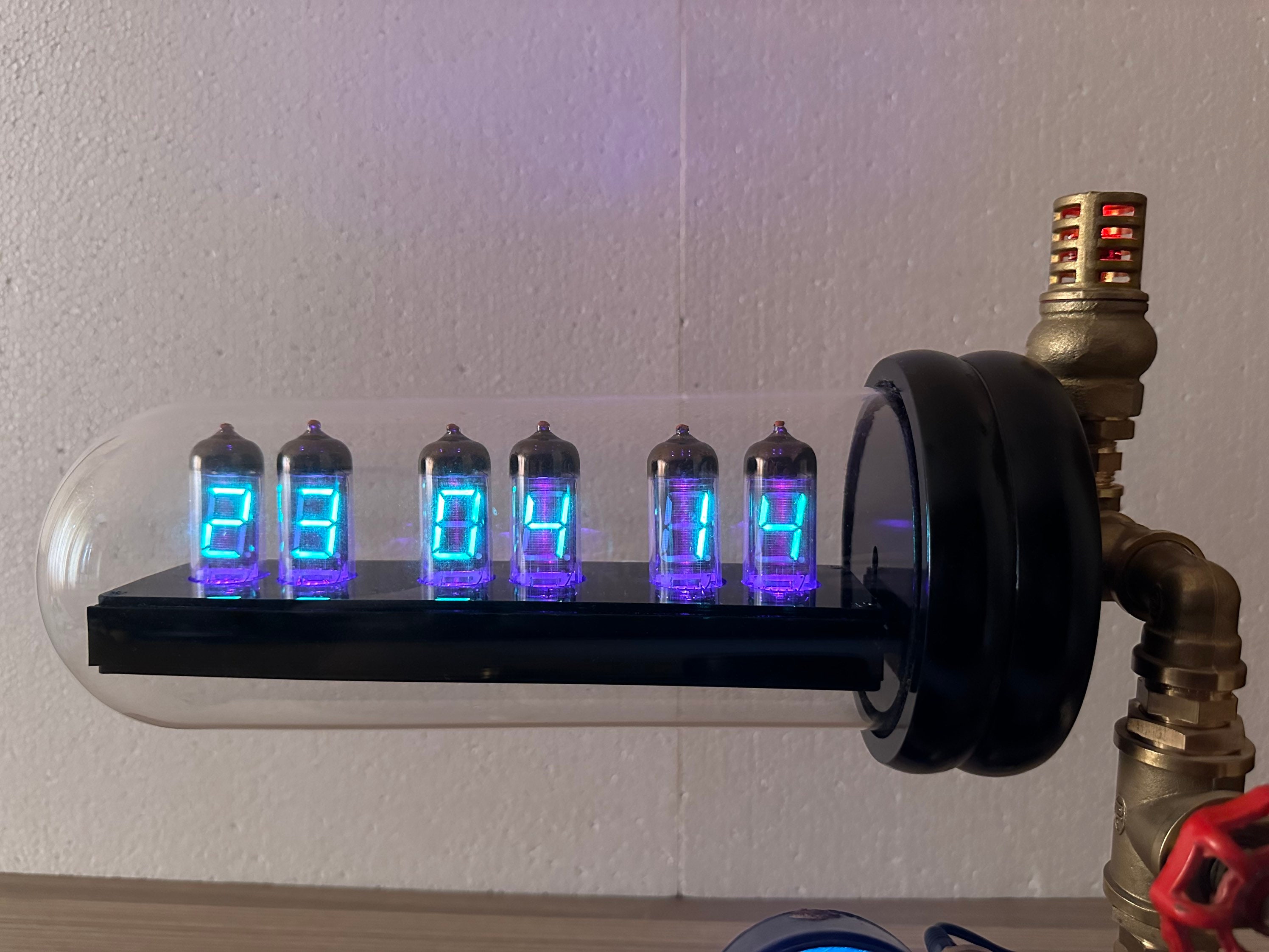 Unique Dome Glass VFD Tube Clock - Etsy