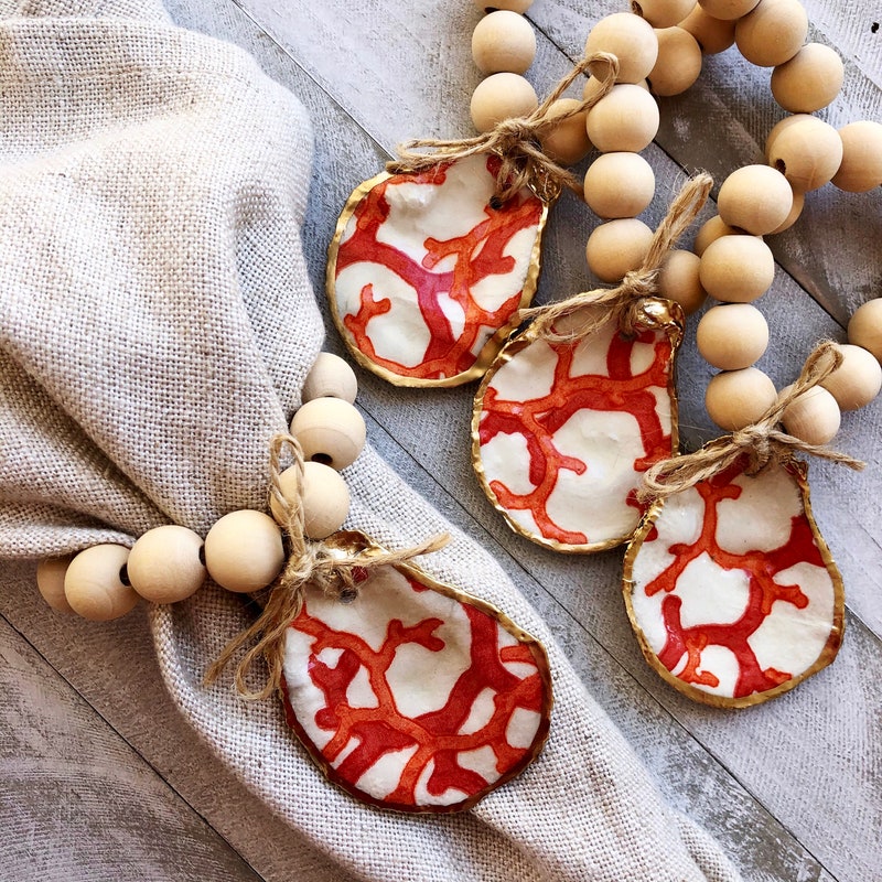 Coral Napkin Ring - Etsy