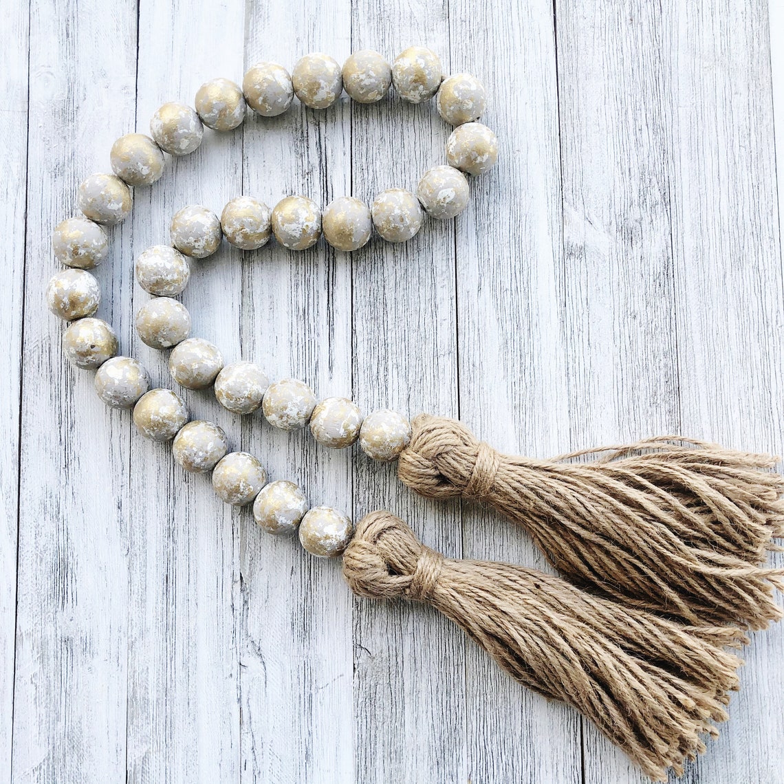 Blessing Bead Garland With Tassels | Etsy