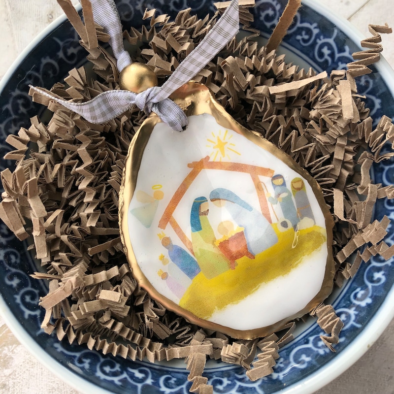 Oyster Shell Nativity - Etsy