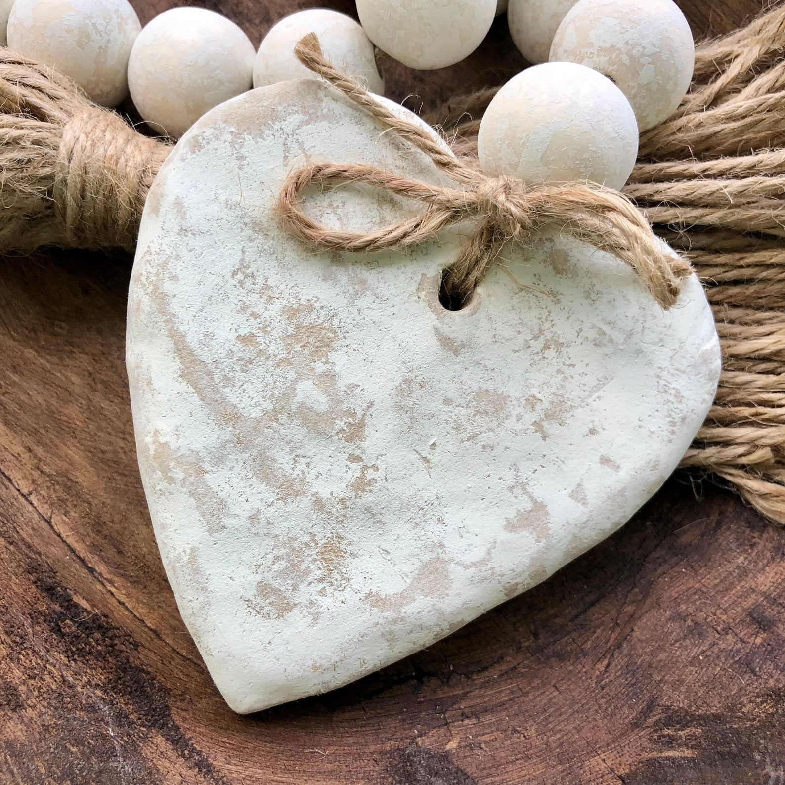 Blessing Bead Garland With Heart - Etsy