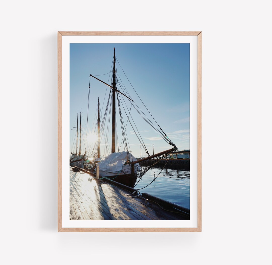 Segelboot | Norwegen | Fotografie | Digitaler Download | Poster | Ozean ...