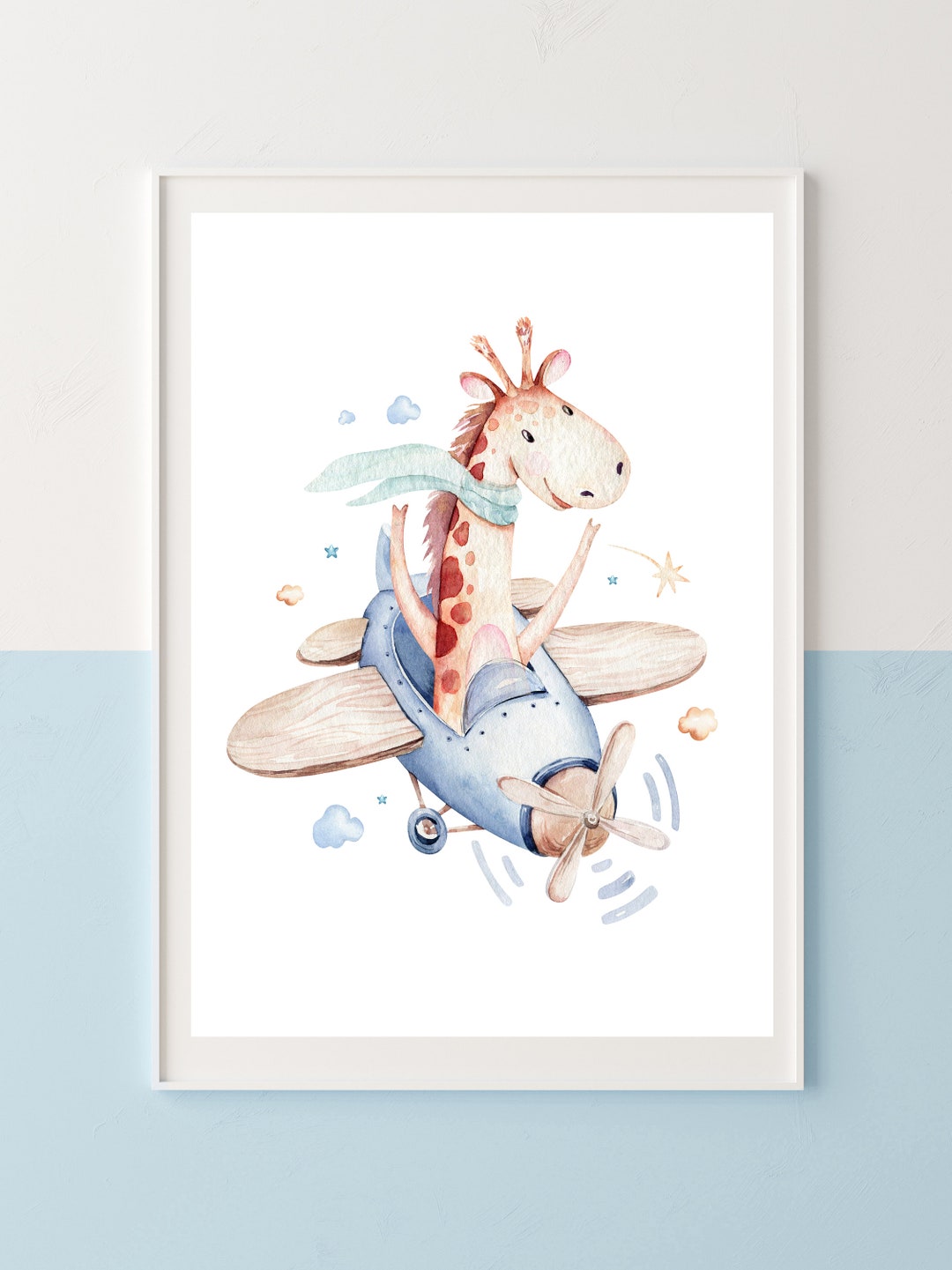 Children's Picture flying Giraffe - Etsy