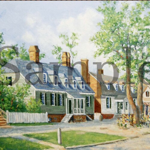 The Shields Tavern Colonial Williamsburg Print Taverns - Etsy