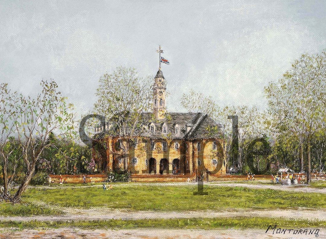Colonial Williamsburg Prints, the Colonial Capitol, Virginia Scenes ...