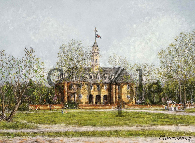 Colonial Williamsburg Prints, the Colonial Capitol, Virginia Scenes ...