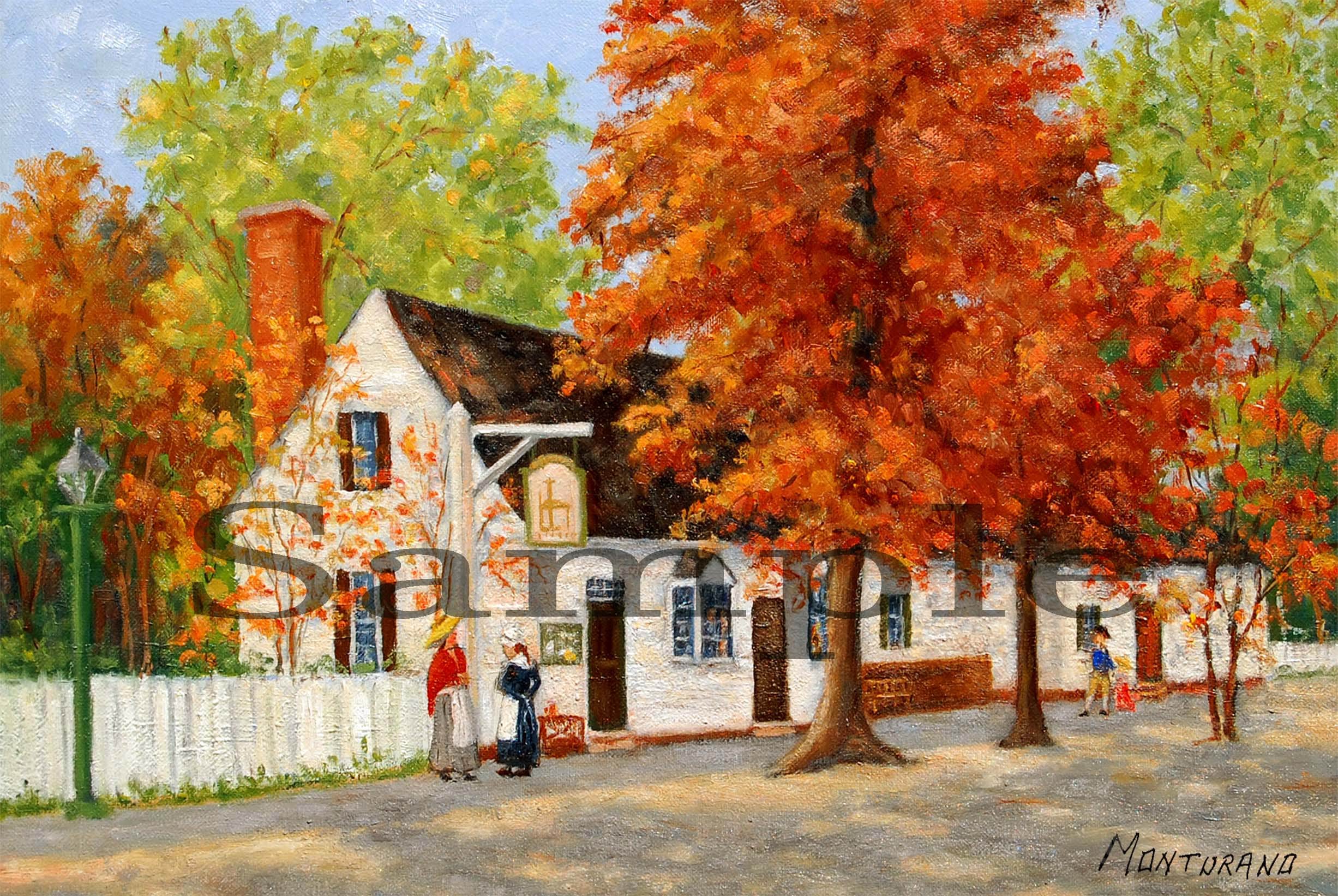 The Old Post Office, Colonial Williamsburg Print, Caesar Monturano ...