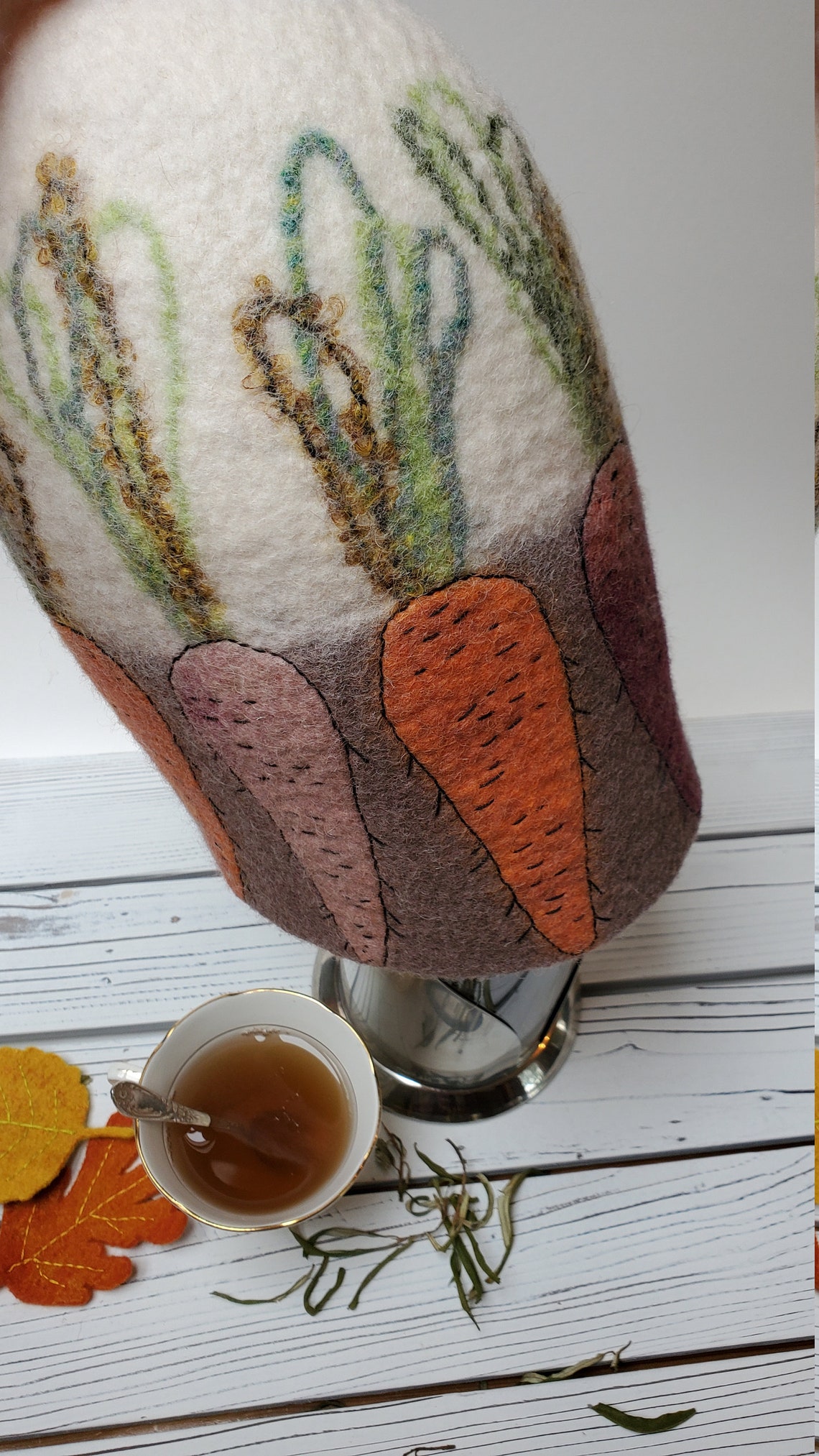 French Press Felt Wool Cozy Holiday Season Housewarming Tea Coffee ...
